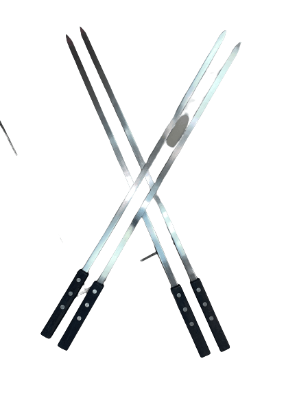 4-Piece Reusable BBQ Skewer Set – The Kitchen Warehouse