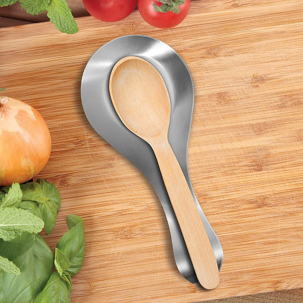 Stainless Steel Spoon Rest, for Holding Messy Spoon After Stirring Hol ...