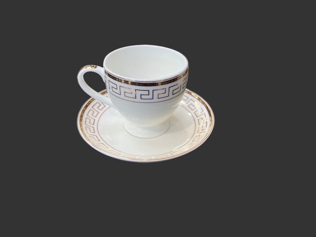 Mark Cup and saucer set of 6 Swrnim deco 4644 – The Kitchen Warehouse