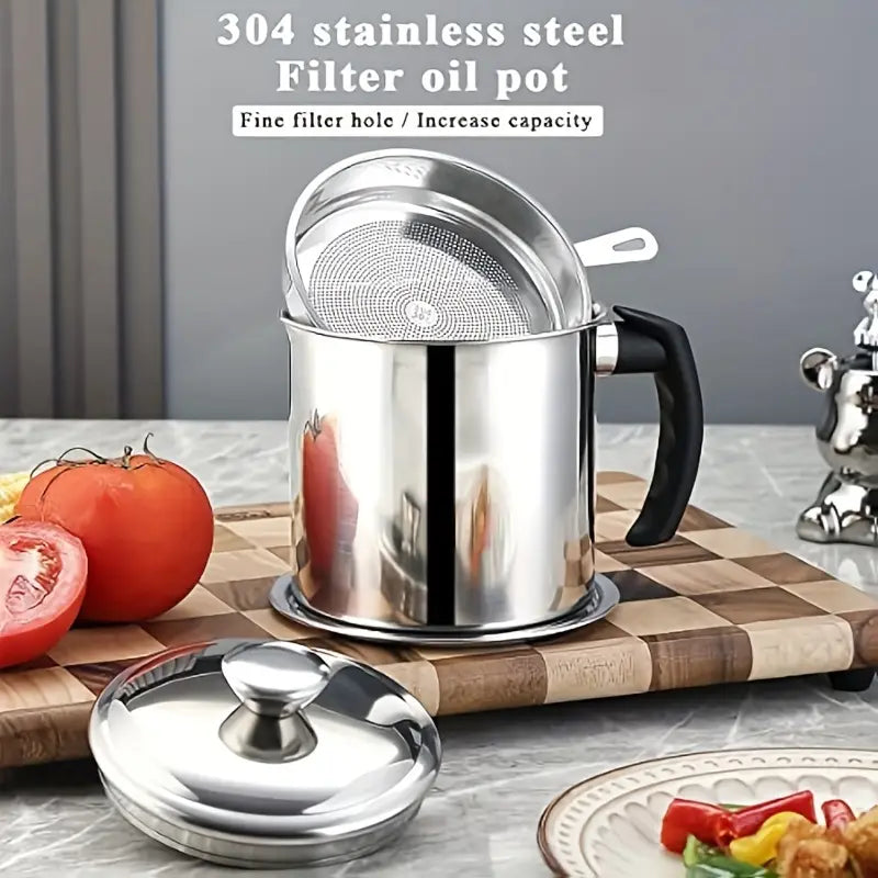 Oil Filter Pot Oil Container With Filter, Oil Filter, Residue Oil Filt ...
