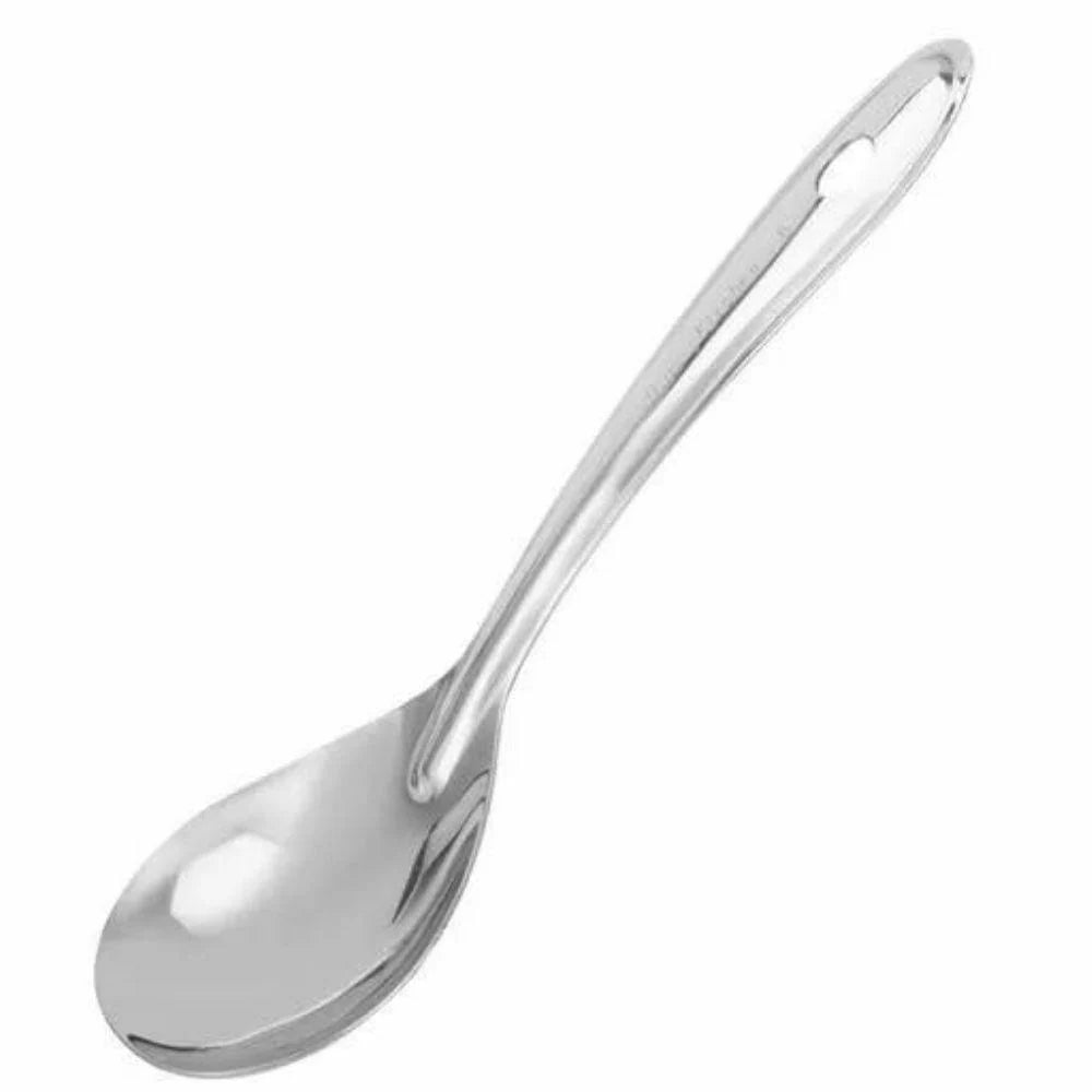 Cielo Stainless Steel Heavy Guage Solid Cooking Spoon, Oval Serving Sp ...