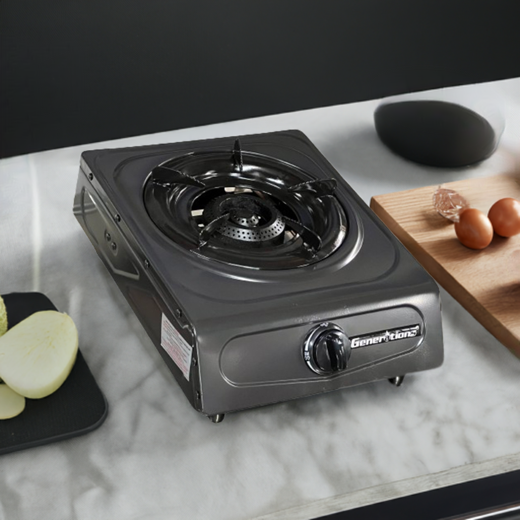 1 Single Burner Gas Cooker AUTO IGNITION Countertop powder coated – The ...