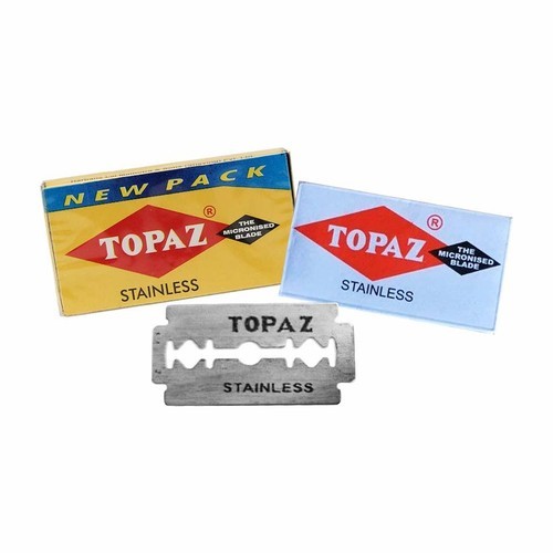 Topaz Stainless Double Edge Safety Razor Blades, 50 blades – The ...