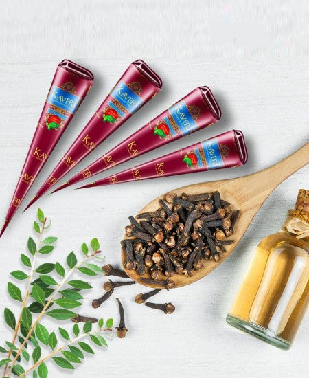 Natural Mehndi Kaveri Henna Paste Cone Set of 12 – The Kitchen Warehouse